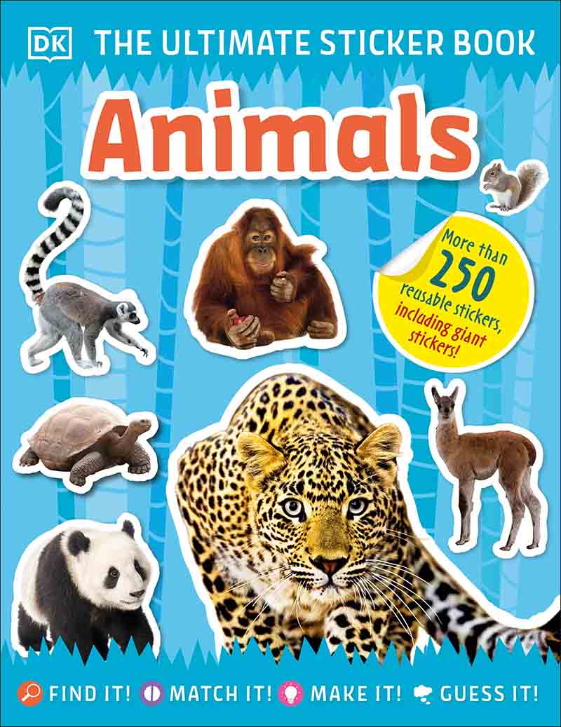 ULTIMATE STICKER BOOK ANIMALS - DK | MAMUT