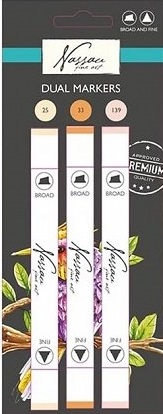 Dvostrani markeri 3kom - ČETIRI VRSTE - | MAMUT