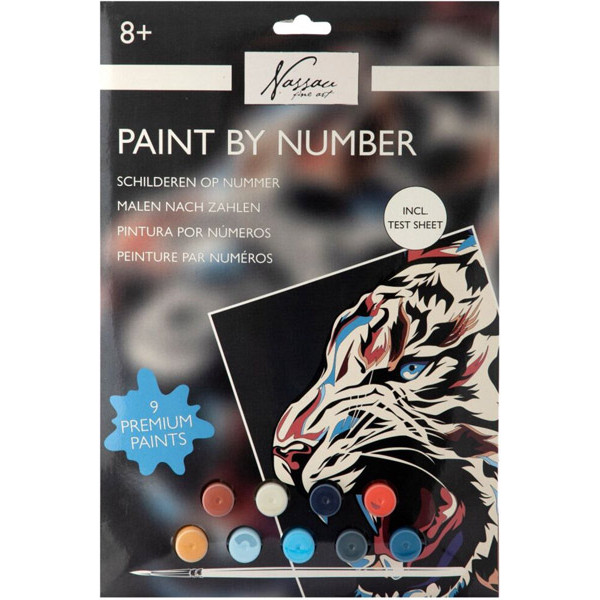 Kreativni set OBOJI PO BROJEVIMA - TIGAR - | MAMUT