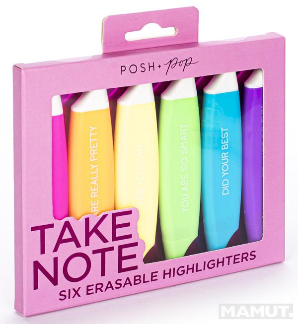 Set šest piši-briši markera TAKE NOTE - | MAMUT