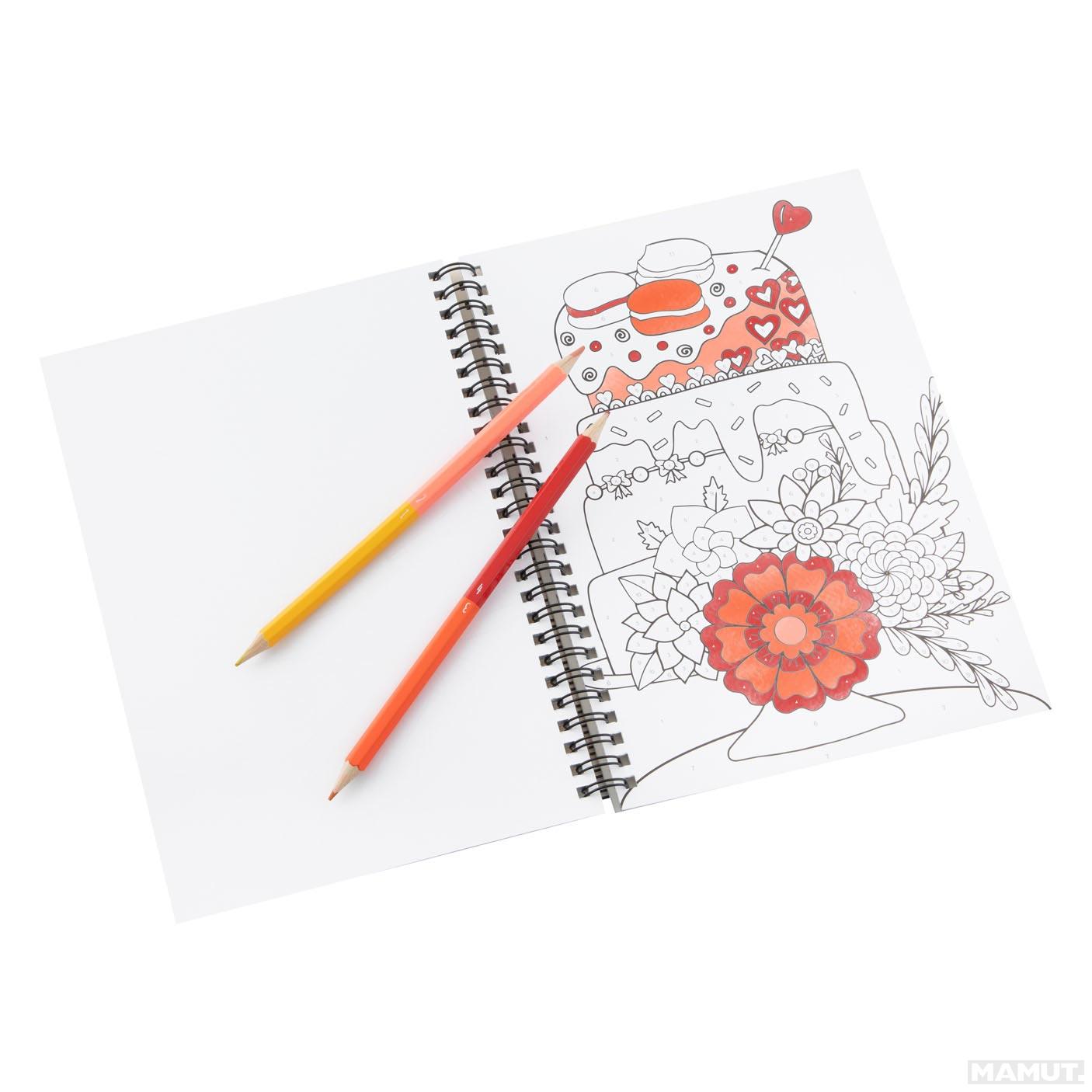 Notes bojanka sa bojicama COLOUR BY NUMBER - | MAMUT