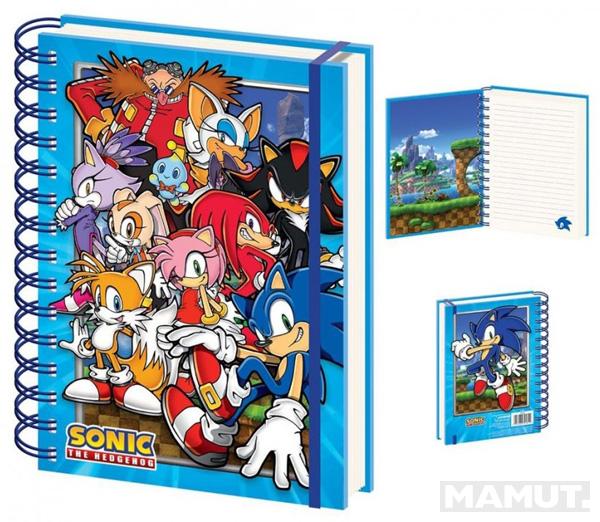 Notes A5 na linije SONIC THE HEDGEHOG - | MAMUT