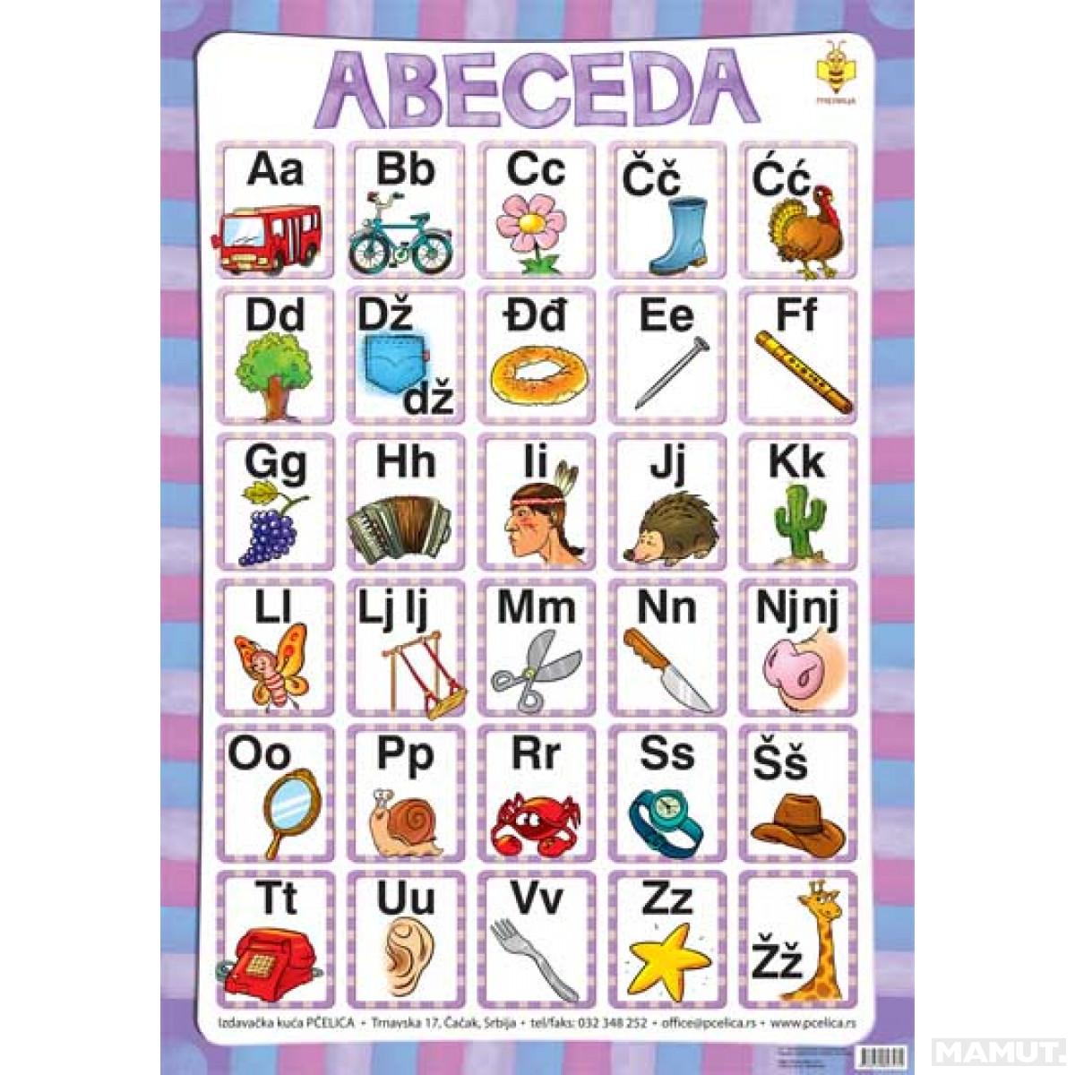ABECEDA tablica A4 format - Mijat Mijatović | MAMUT