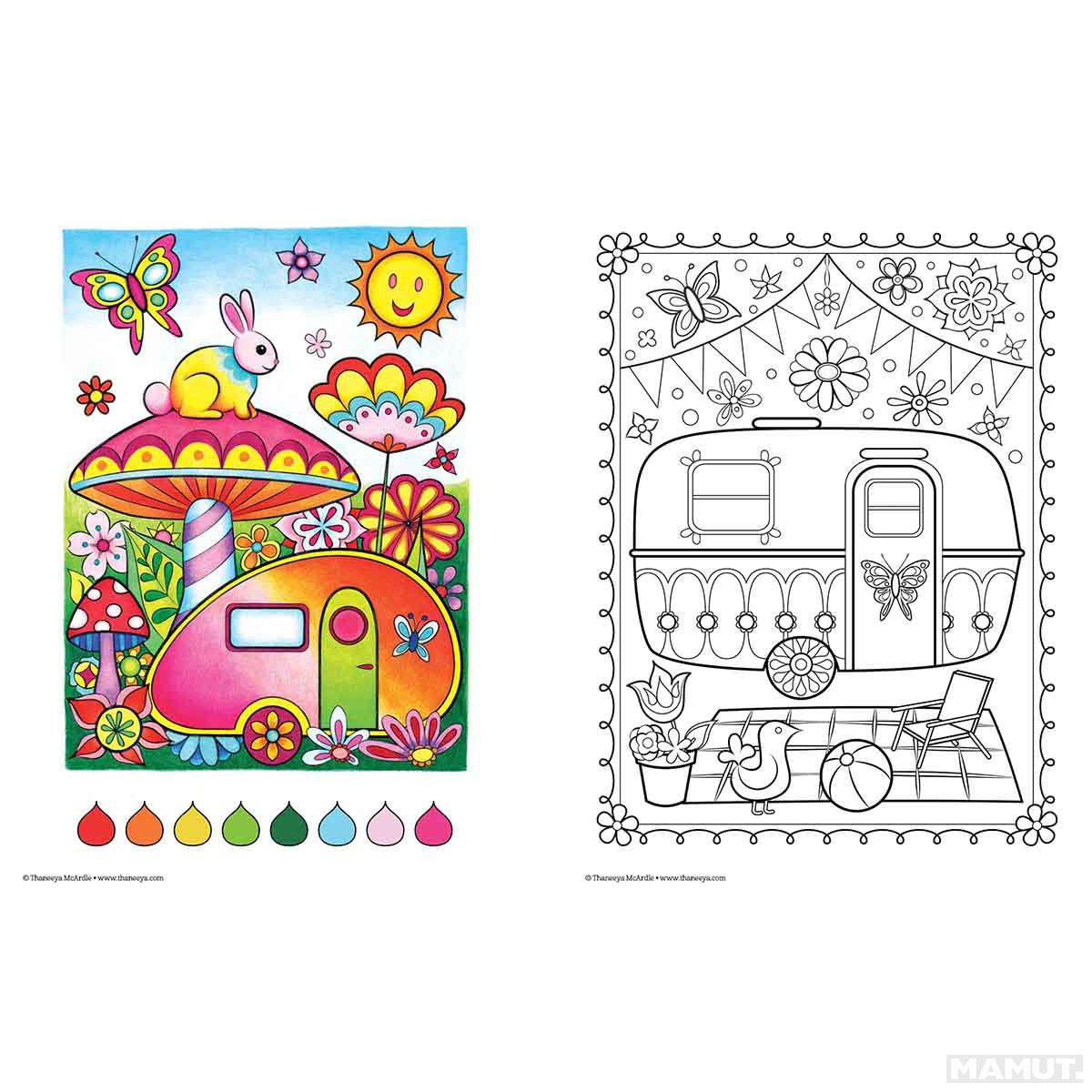 happy camper coloring pages